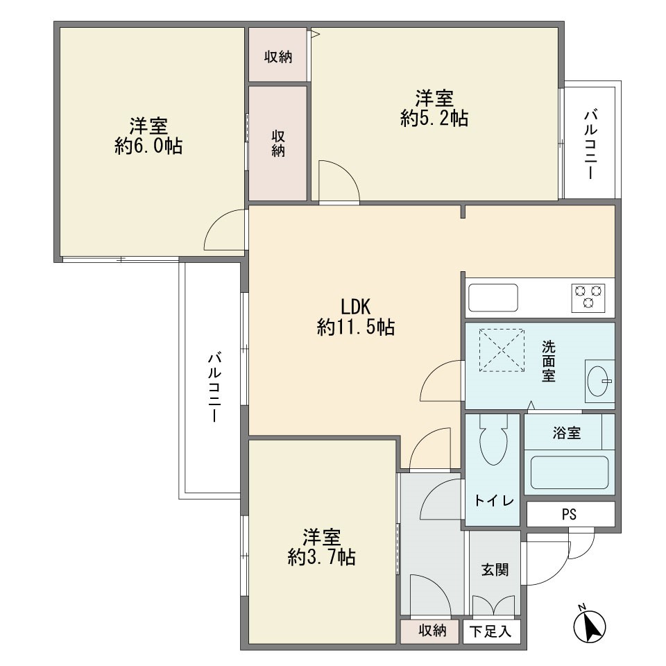 宮崎台南スカイマンション 駅徒歩6分 新規リフォーム済み 3LDK♪｜住まいのことならタカヤマ[高山産業株式会社]